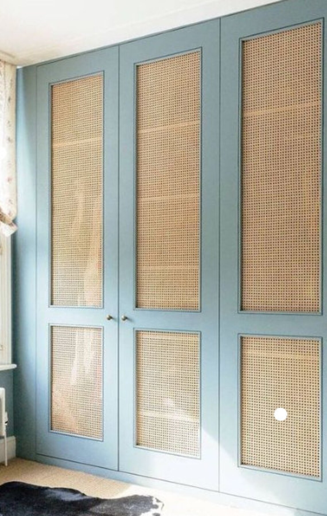 Wooden Cane Door , Custom Design Cane Wardrobe Door , Almirah Door ...
