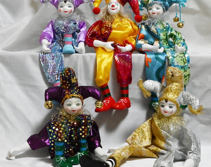 OOAK Art Doll BLIND BOX Clown Puppy Keychain Bag Charm - Etsy