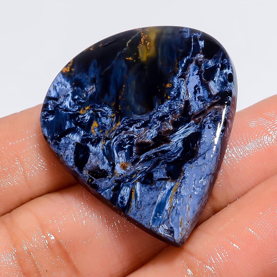 Natural Pietersite Cabochon Drop Shape Pietersite Gemstone 34X29X4 Mm ...
