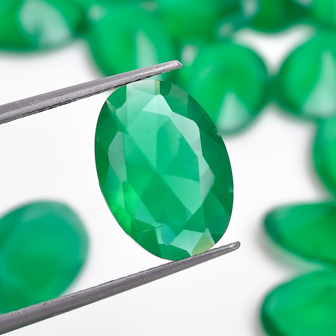 Oval Shape Pointback Emerald Cut Glass Crystals Rhinestones Stones ...