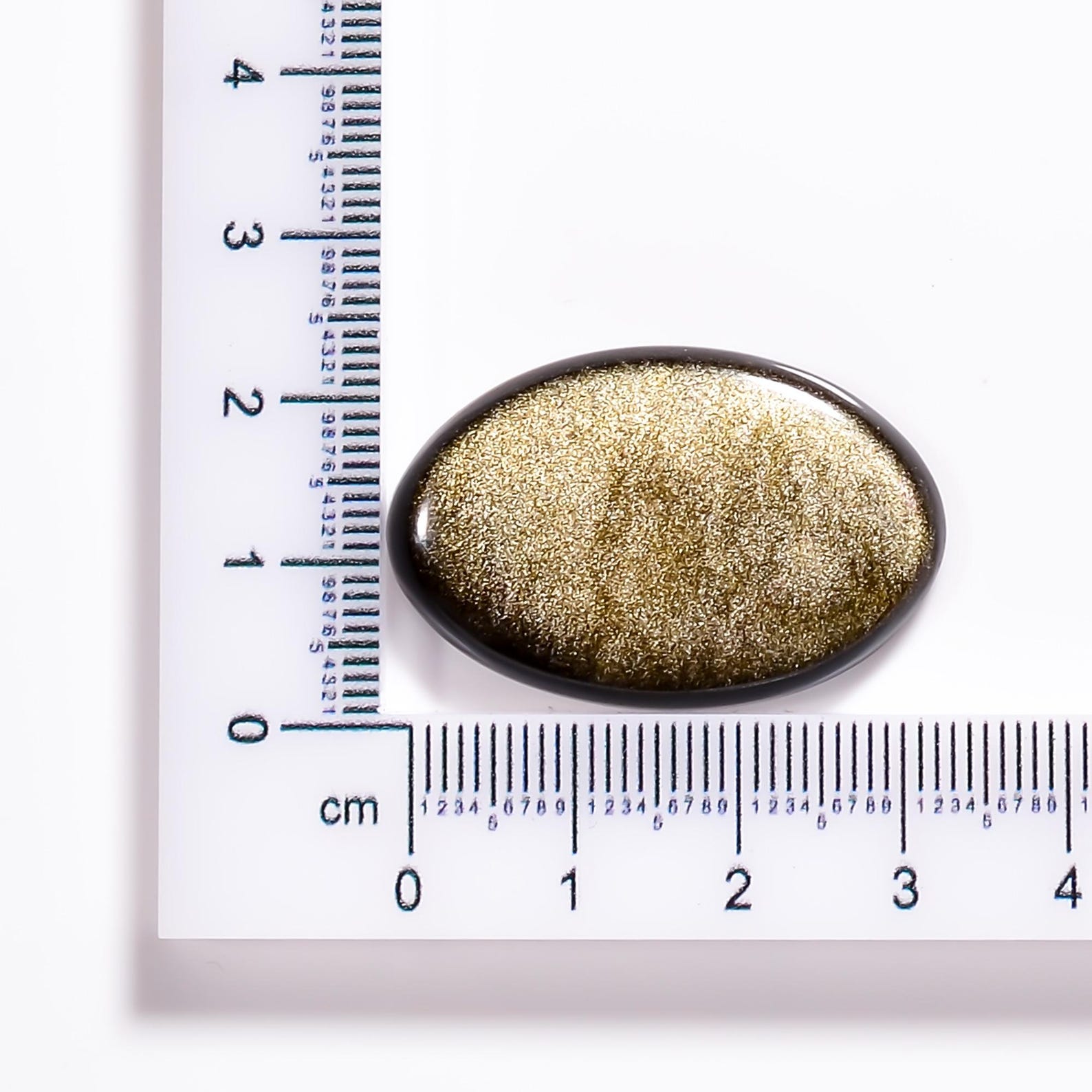 Natural Golden Sheen Obsidian Oval Shape Cabochon Loose Gemstone for ...