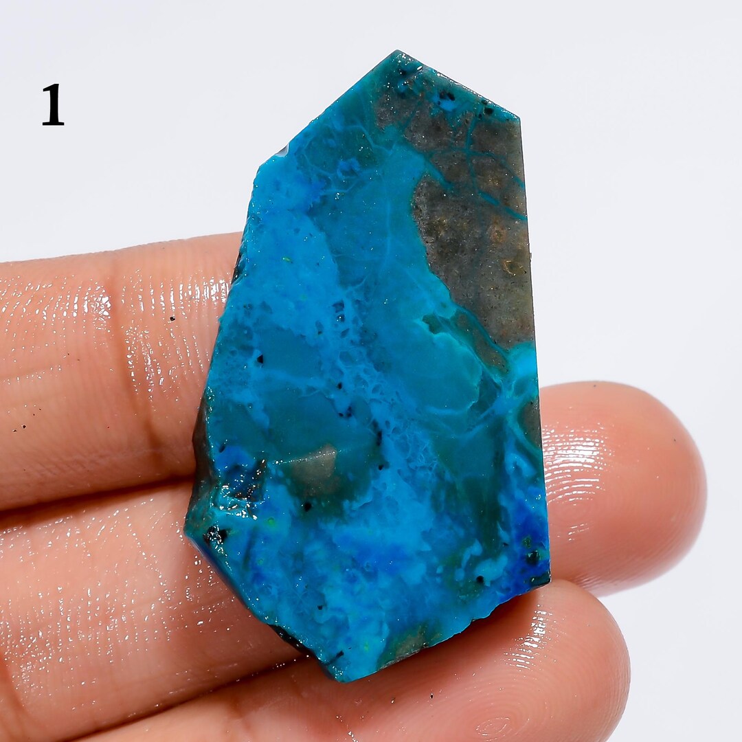 Shattuckite Slice Gemstone Cabochon Shattuckite Stone, Natural ...