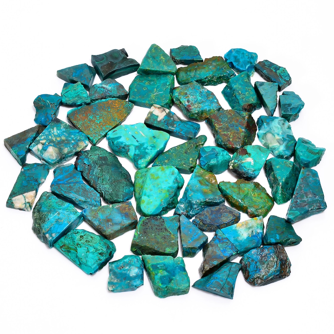 Natural Chrysocolla Slice, Chrysocolla Gemstone ,raw Chrysocolla ...