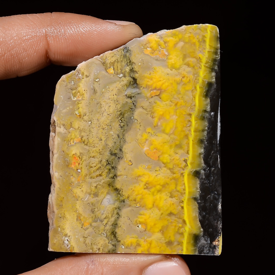 Natural Bumble Bee Jasper Slice Raw Bumble Bee Jasper Slabs Large Raw ...