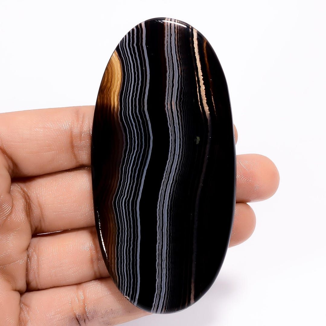 Natural Black Botswana Agate Gemstone Big Size Botswana Agate Large ...