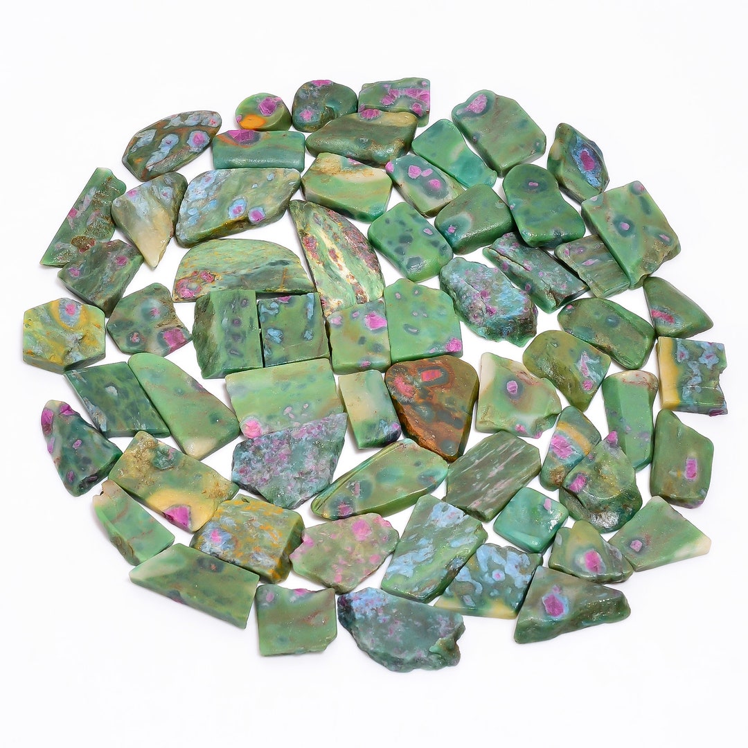 Natural Ruby Fuchsite Slice Ruby Fuchsite Slab raw Ruby - Etsy