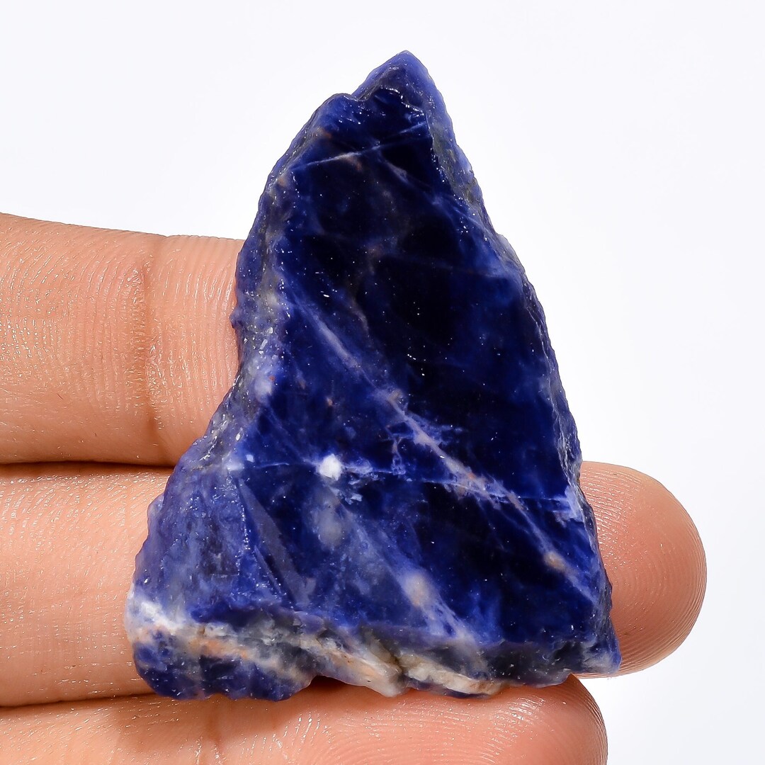 Attractive Sodalite Rough Slice, Raw Sodalite Slice, Sodalite Chunks, Raw Sodalite Rough, Flat ...