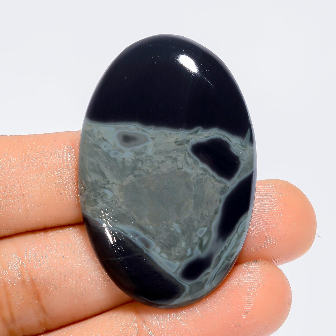 Natural Spiderweb Obsidian Oval Shape Cabochon Loose Gemstone for ...