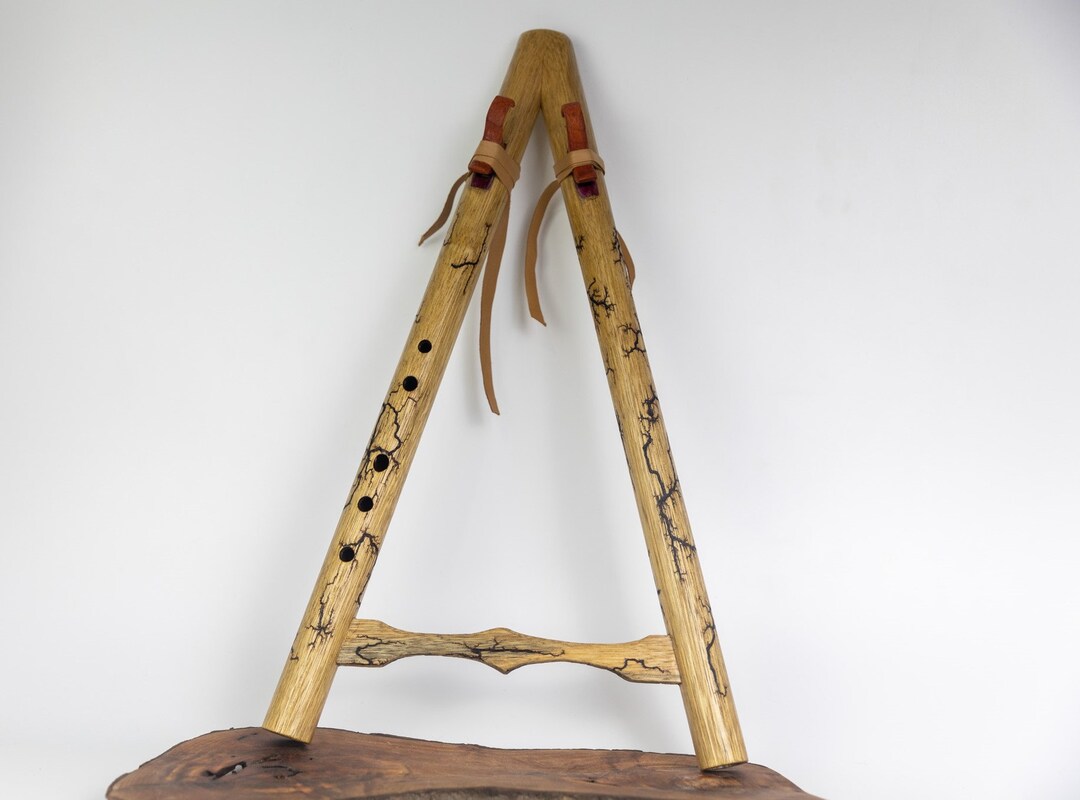 Fractal Burned Native American Style Drone Flute, Key of G Pentatonic ...
