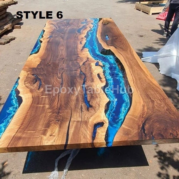 Epoxy Table, Dining, Sofa, Center Table Top Live Edge Walnut Table ...