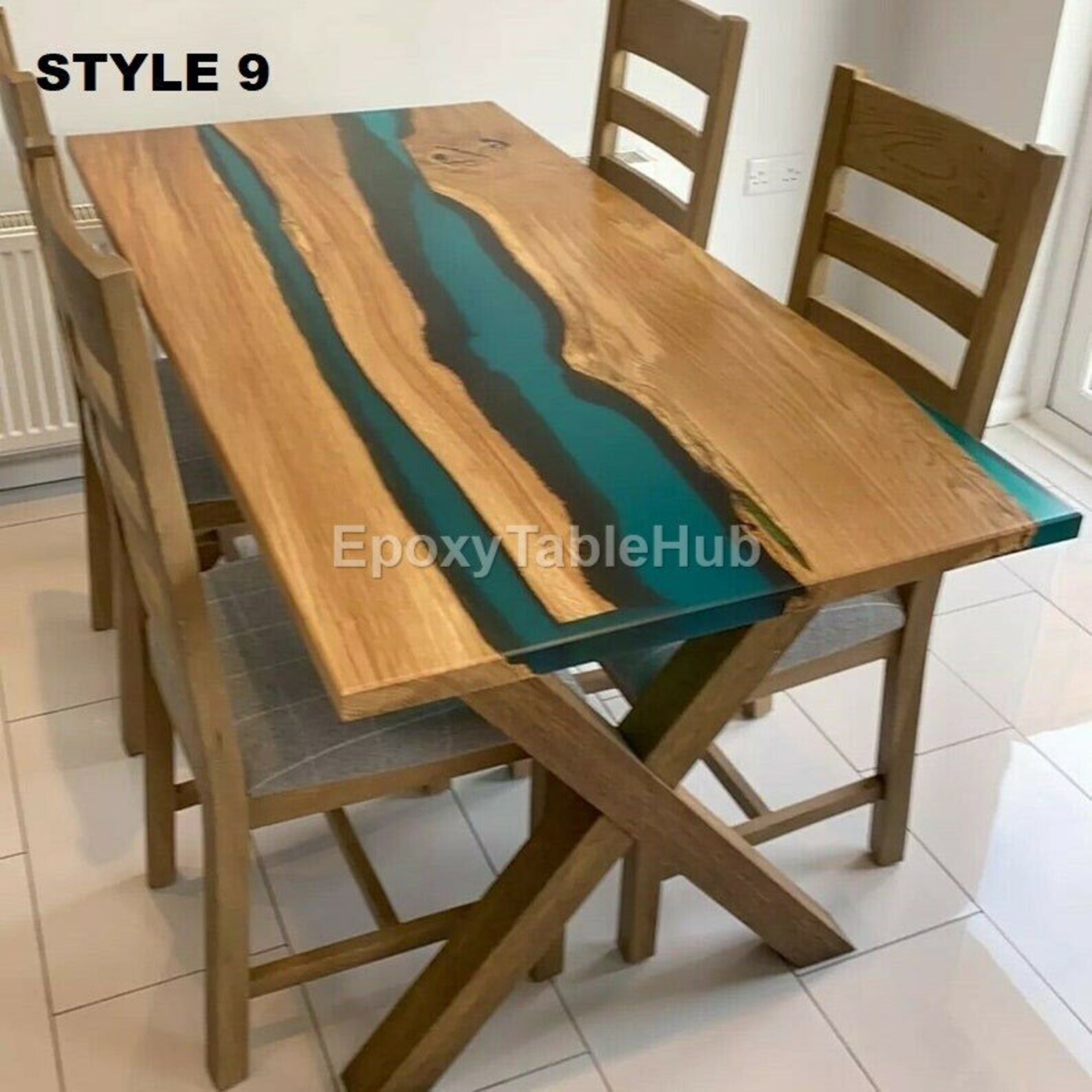 Live Edge Walnut Epoxy River Table: Custom Dining or Sofa Table - Etsy