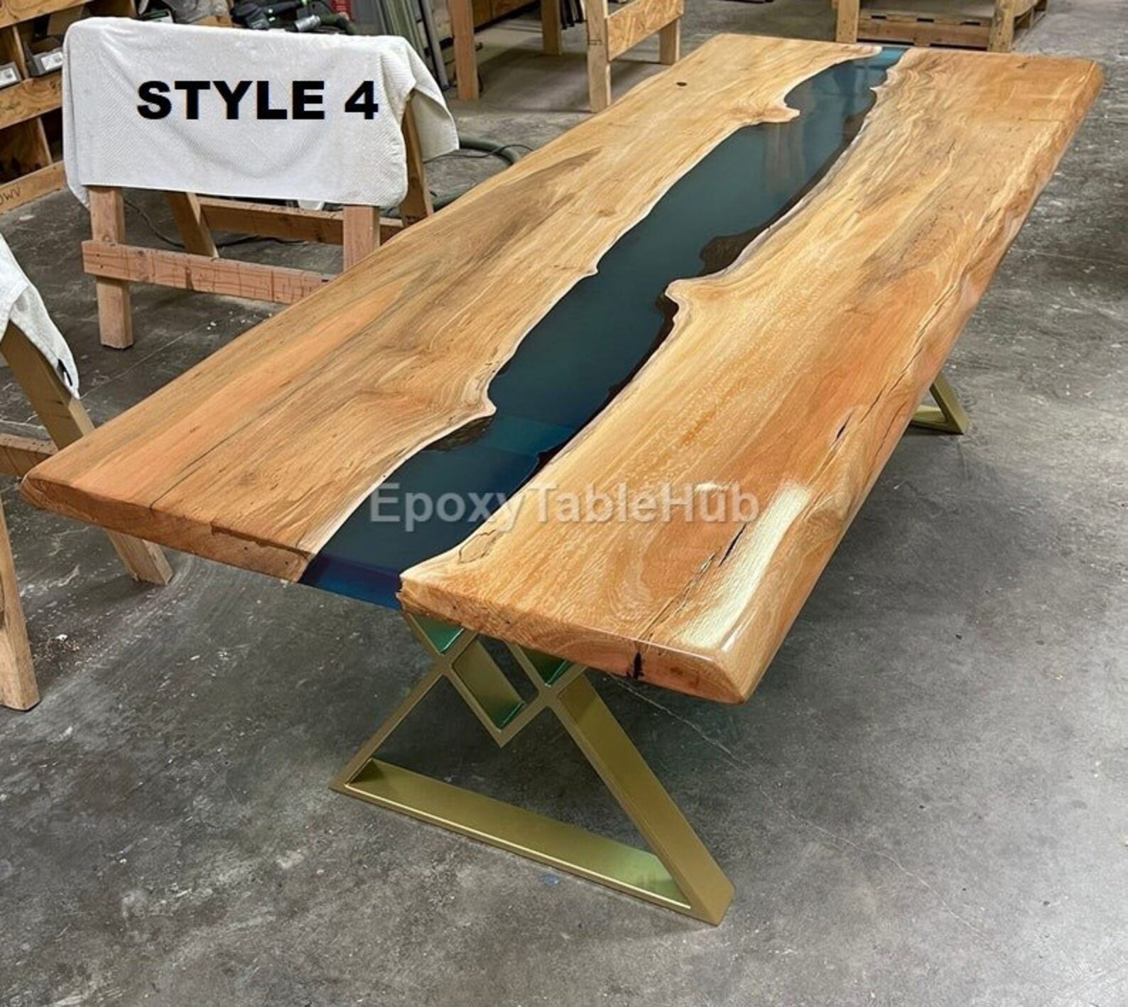 Live Edge Walnut Epoxy River Table: Custom Dining or Sofa Table - Etsy
