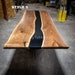 Live Edge Walnut Epoxy River Table: Custom Dining or Sofa Table - Etsy