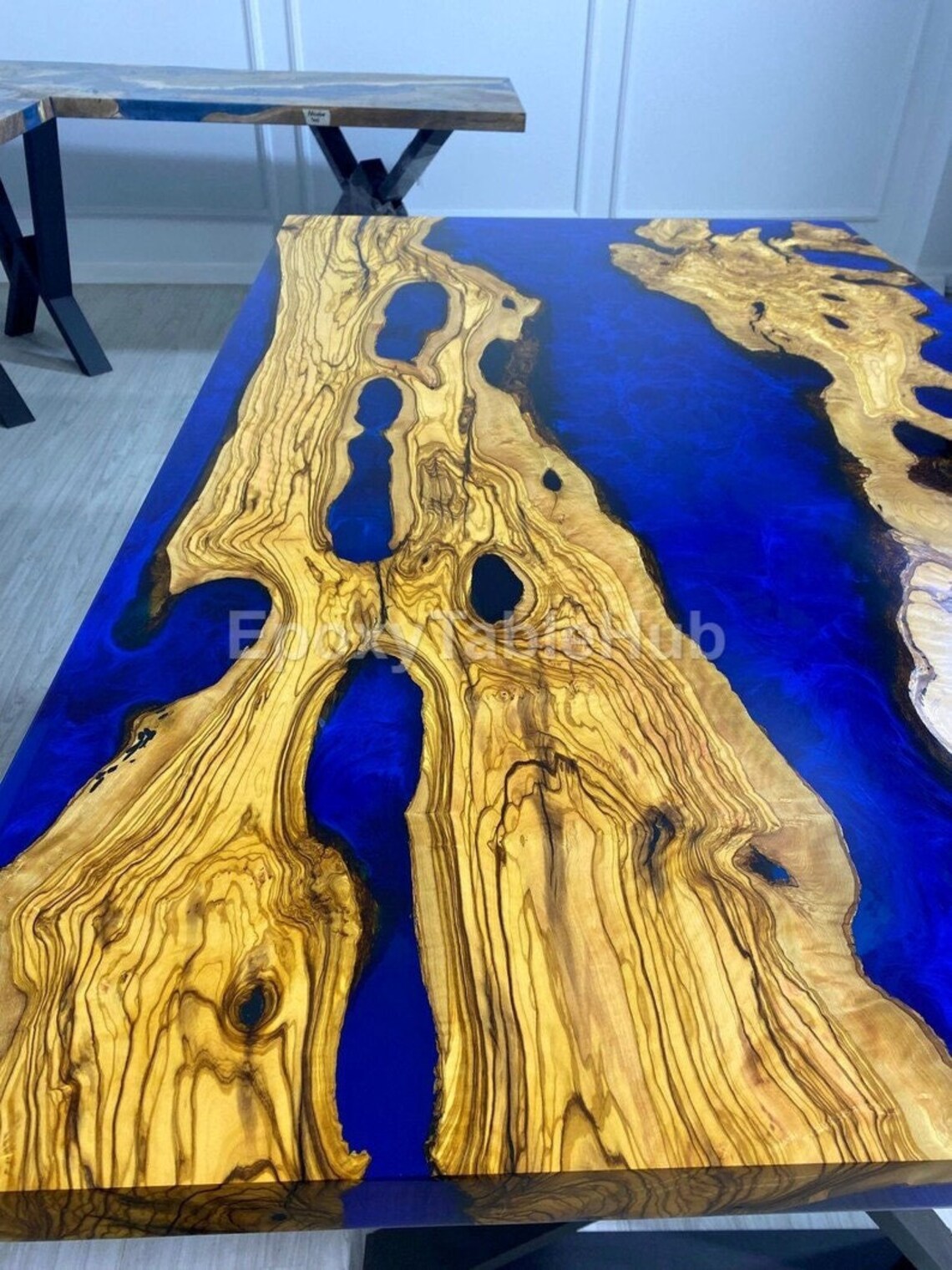 Epoxy Table, Dining, Sofa, Center Table Top Live Edge Walnut Table ...
