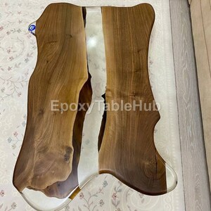 Live Edge Walnut Epoxy River Table: Custom Dining or Center Table - Etsy