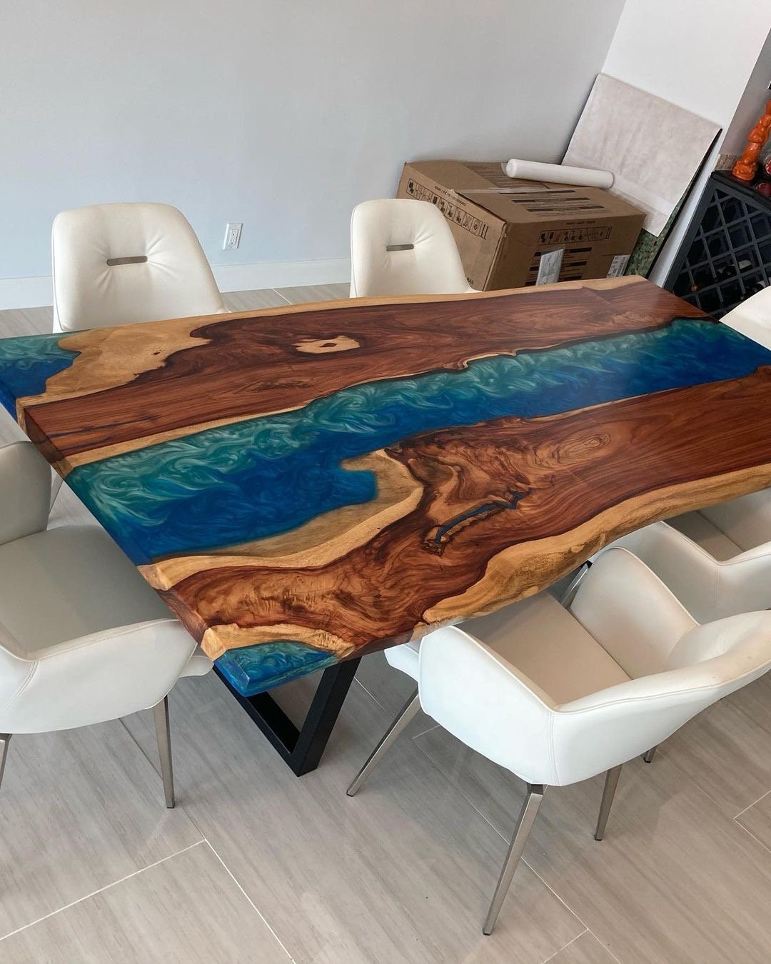 Live Edge River Dining Table