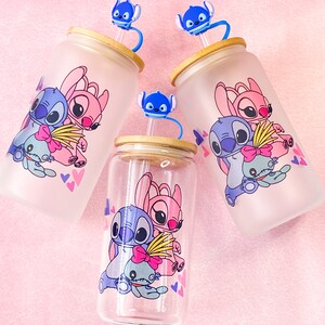 Cute Blue Alien Frosted or Clear Glass Cup - Etsy