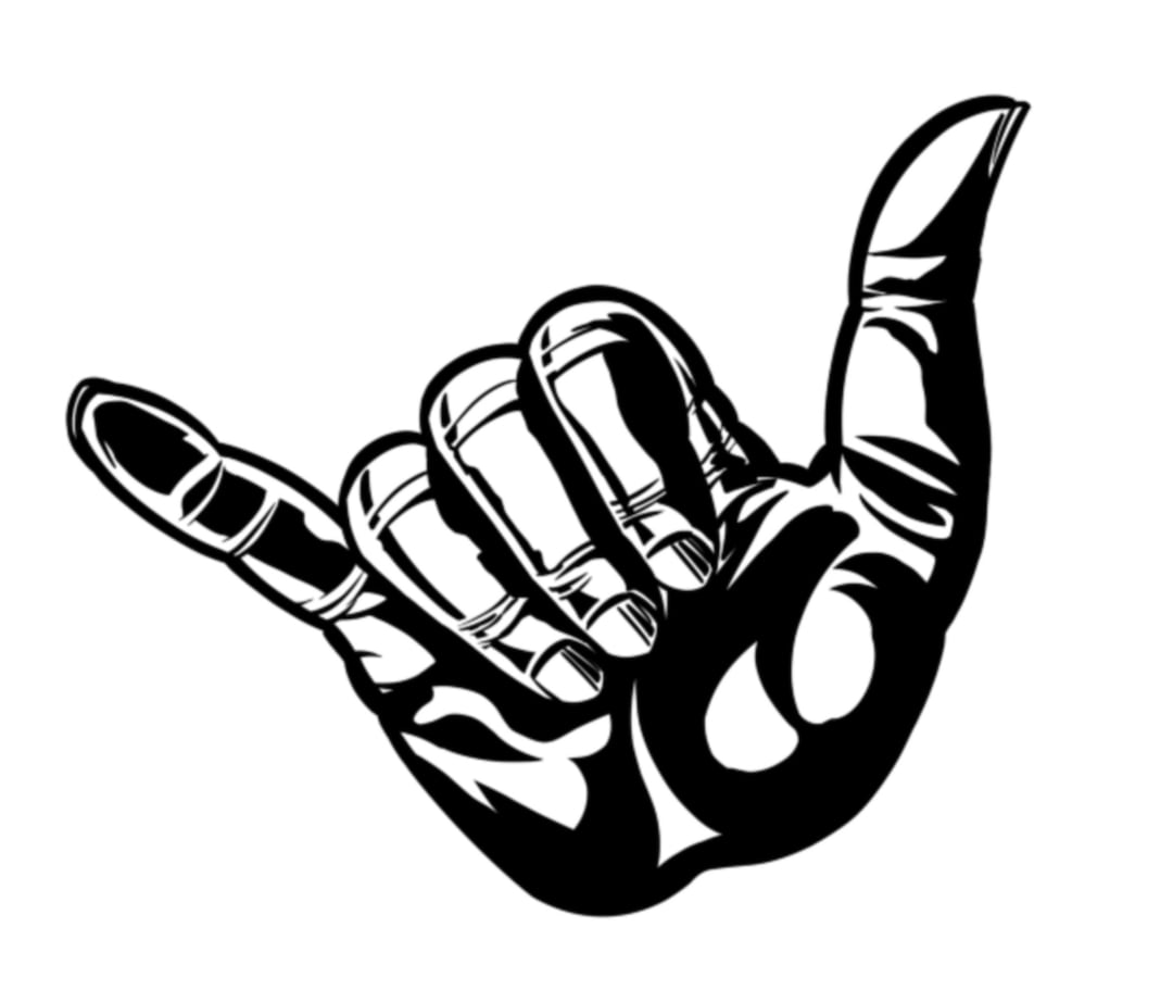 Digital SVG File of Shaka Hang Loose Art *not for Commercial Use* - Etsy