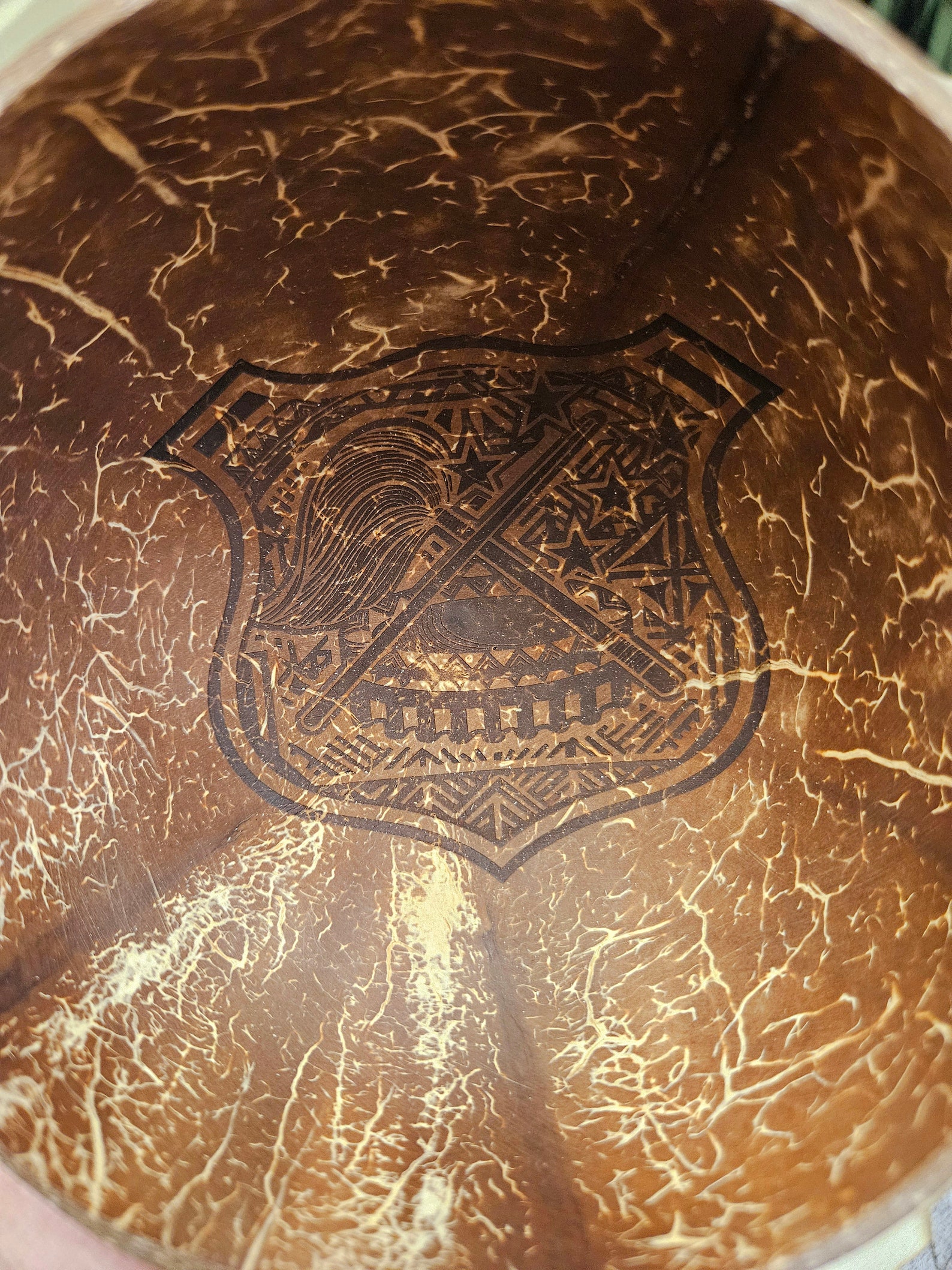 Custom Samoan Seal in a Coconut Half Shell - Etsy
