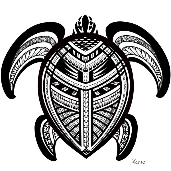 Samoan Turtle Art - Etsy New Zealand