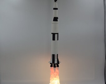 Apollo Rocket Lamp - Etsy