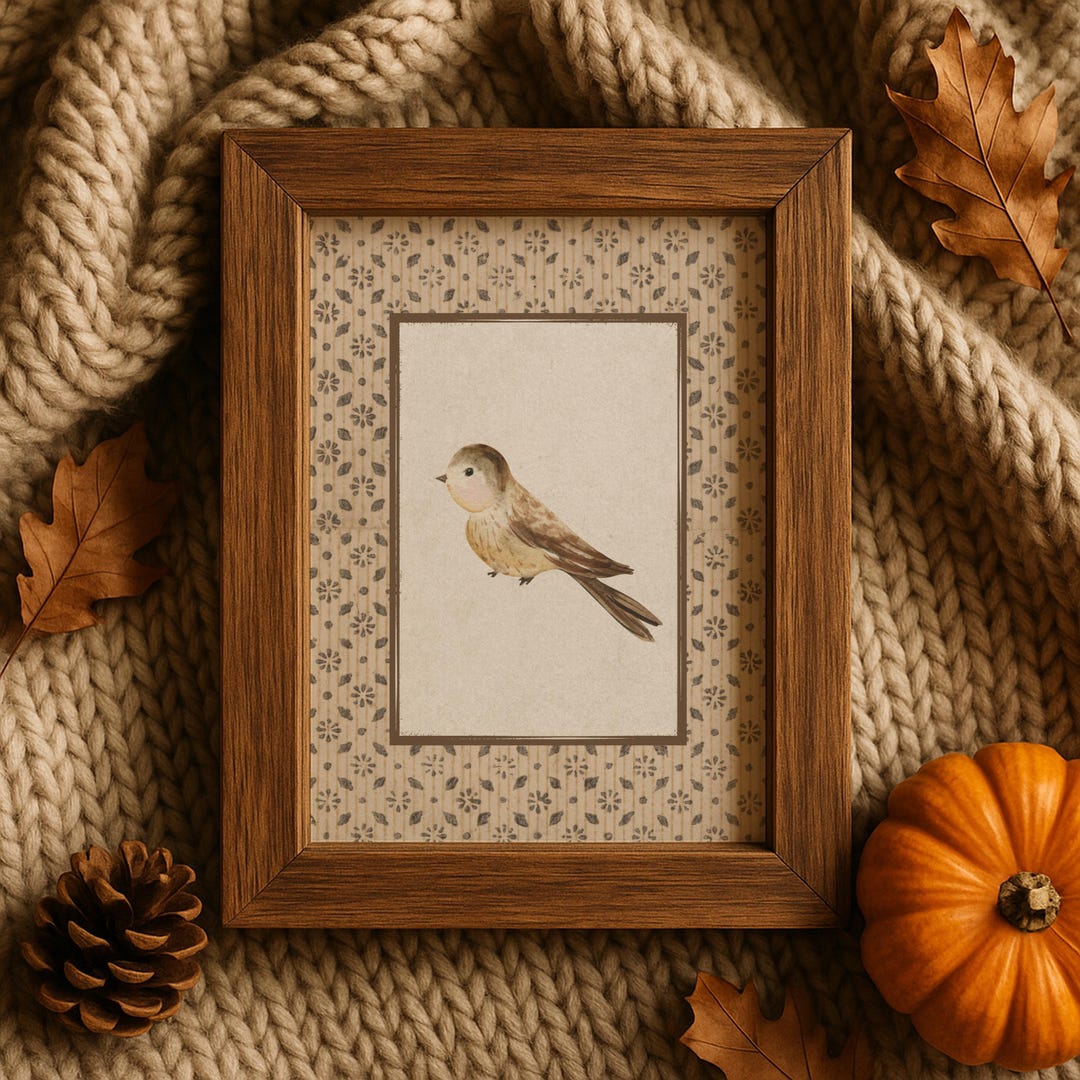 Vintage Bird Print, Cottagecore Wall Art (digital Download) - Etsy