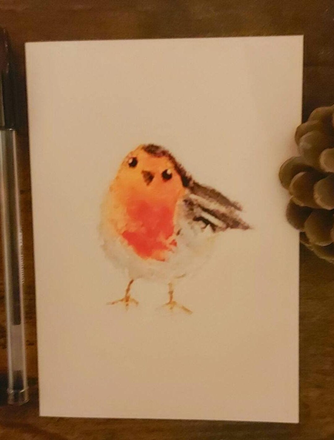 Cute Red Robin Blank Greeting Card - Etsy UK