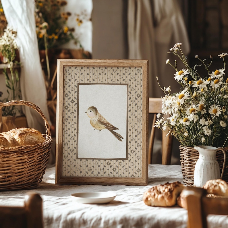 Vintage Bird Print, Cottagecore Wall Art (digital Download) - Etsy