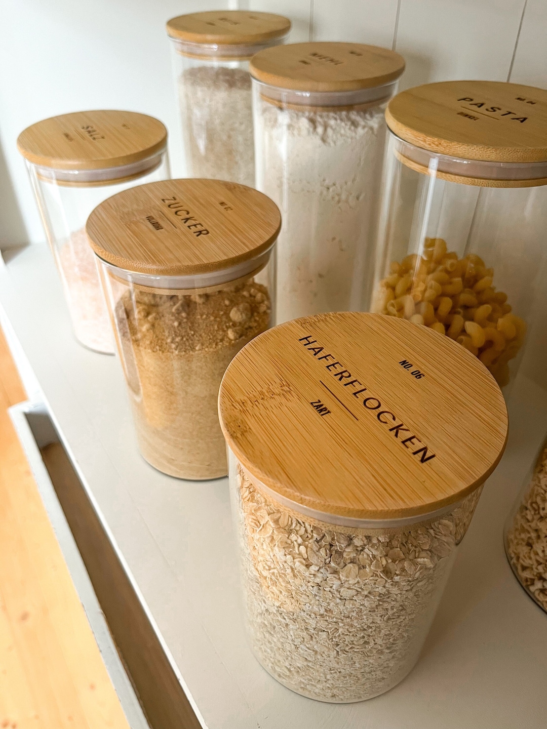 Personalized Storage Jar With Wooden Lid Engraved Storage - Etsy