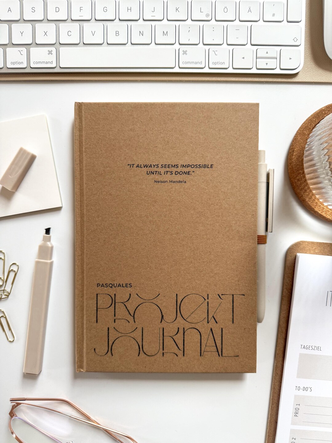 Personalized A5 Project Journal | Engraved Notebook With Pen | Gift for ...