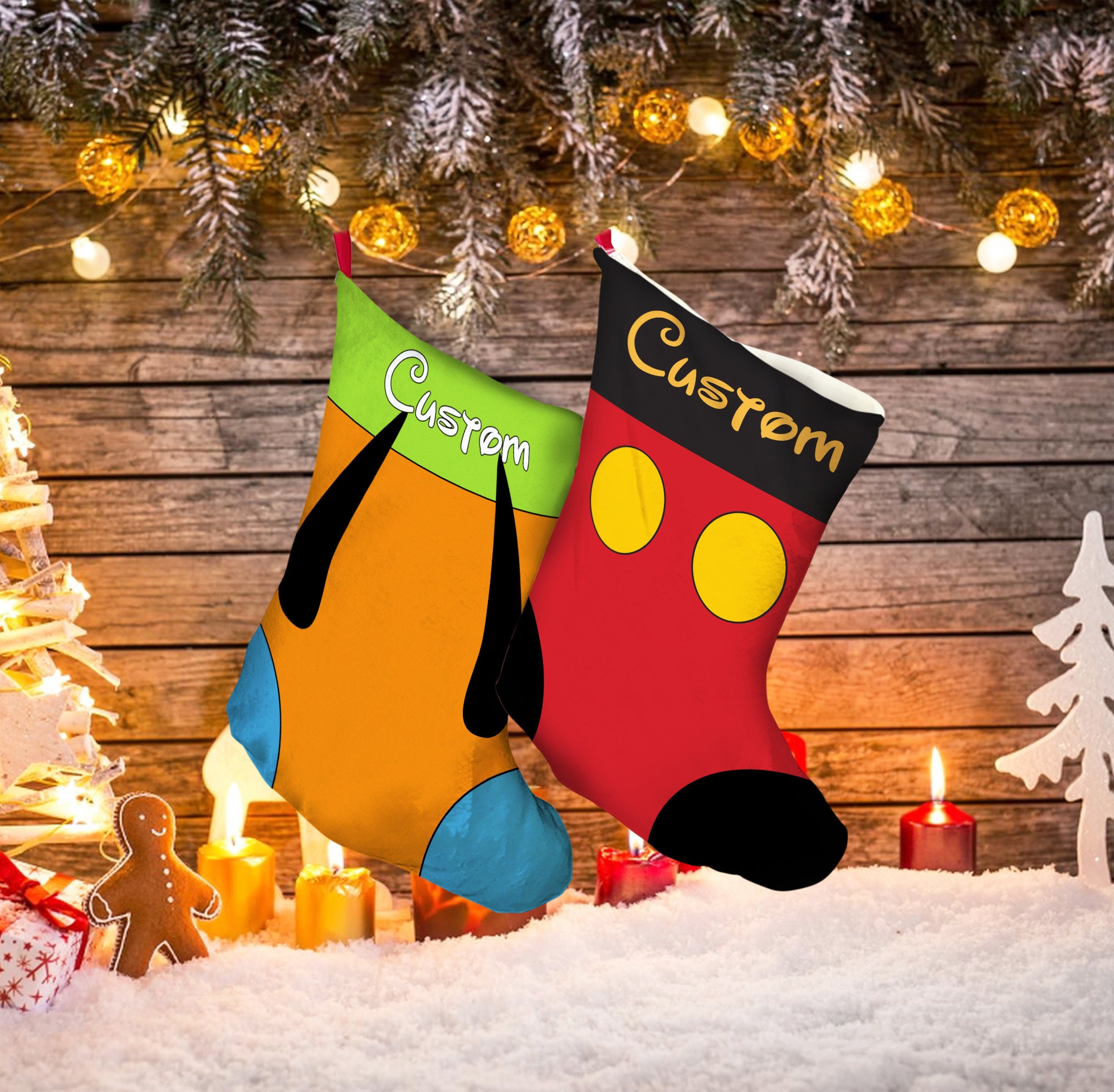 Mickey With Friends Christmas Stockings, Donald And Daisy, Mickey and ...