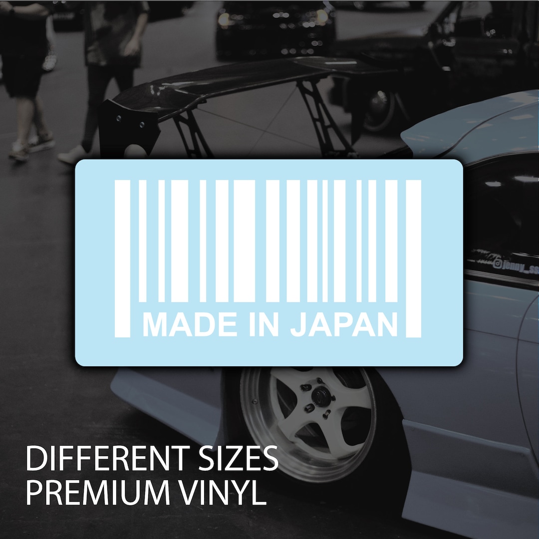 Made in Japan Vinyl Decal Sticker - Car Window Sticker - Window Decal ...