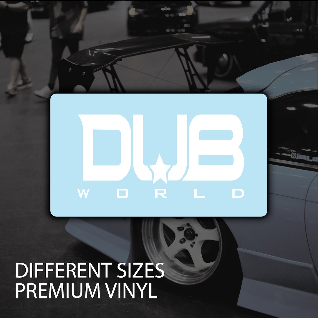 Dub World Vinyl Decal Sticker - Car Window Sticker - Volkswagen Style ...