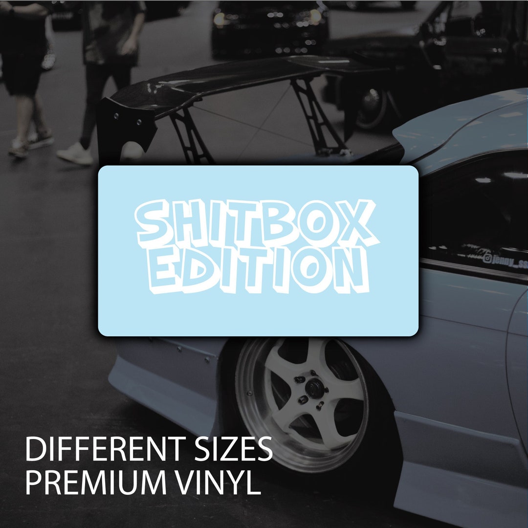 Shitbox Edition - Car Window Sticker - Campervan Decal - Window Decal ...
