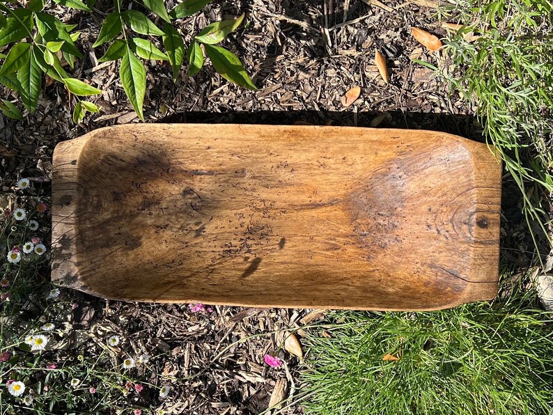 Antique Large Wooden Trough / Bowl - Etsy