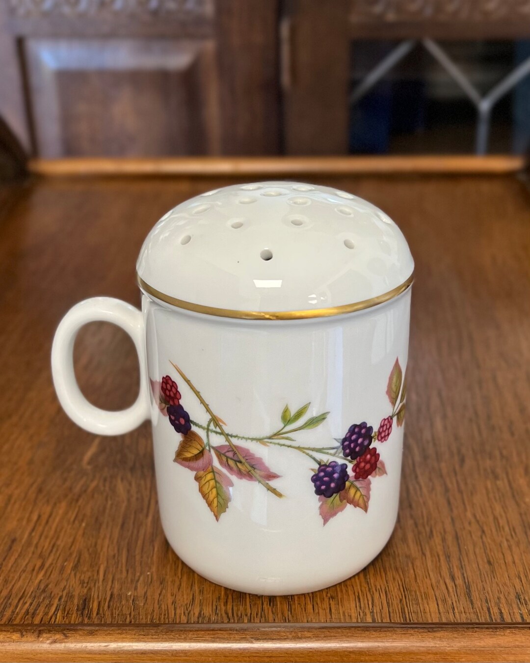 Royal Worcester Evesham Golden Rim Flour Shaker - Etsy