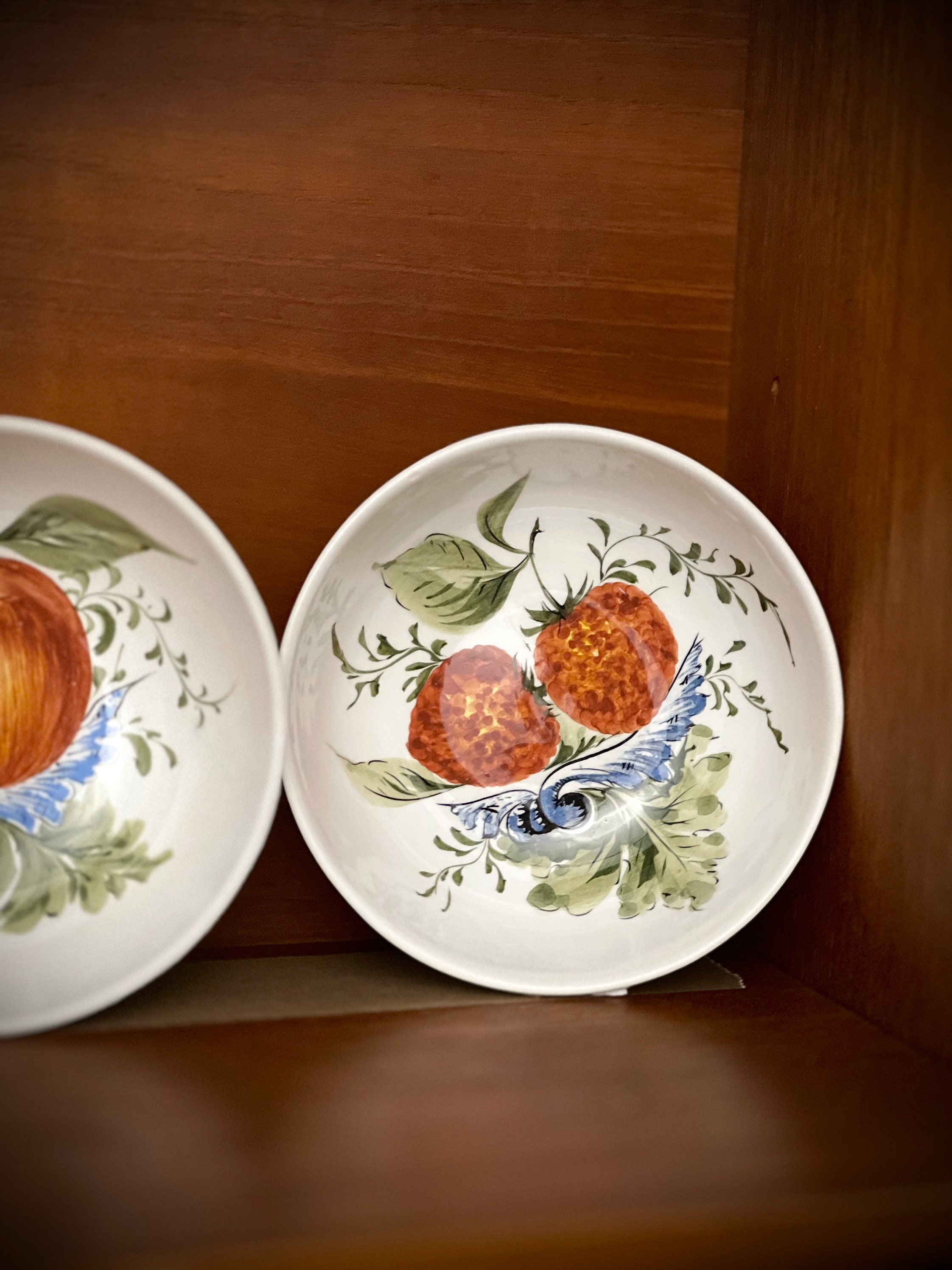 Italian Hand Painted Serving Bowls - Etsy