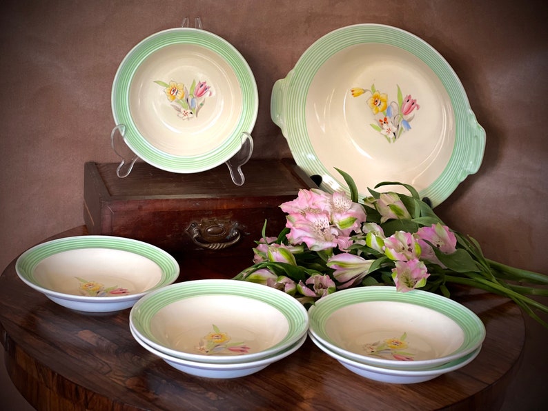 Set of Art Deco Tams Ware Bowls - Etsy