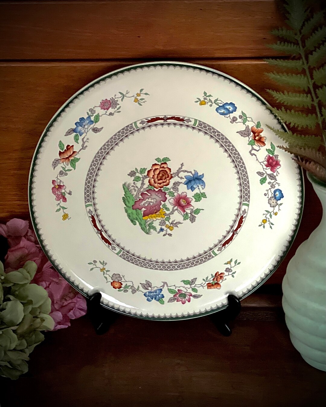 Large Vintage Spode Chinese Rose Serving Plate - Etsy