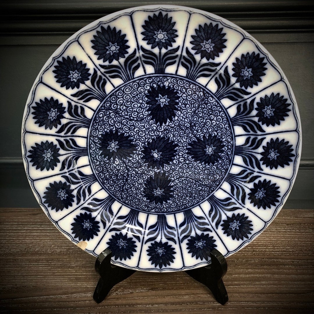 Assiettes esthétiques bleues antiques Minton CHINA ASTER - Etsy France
