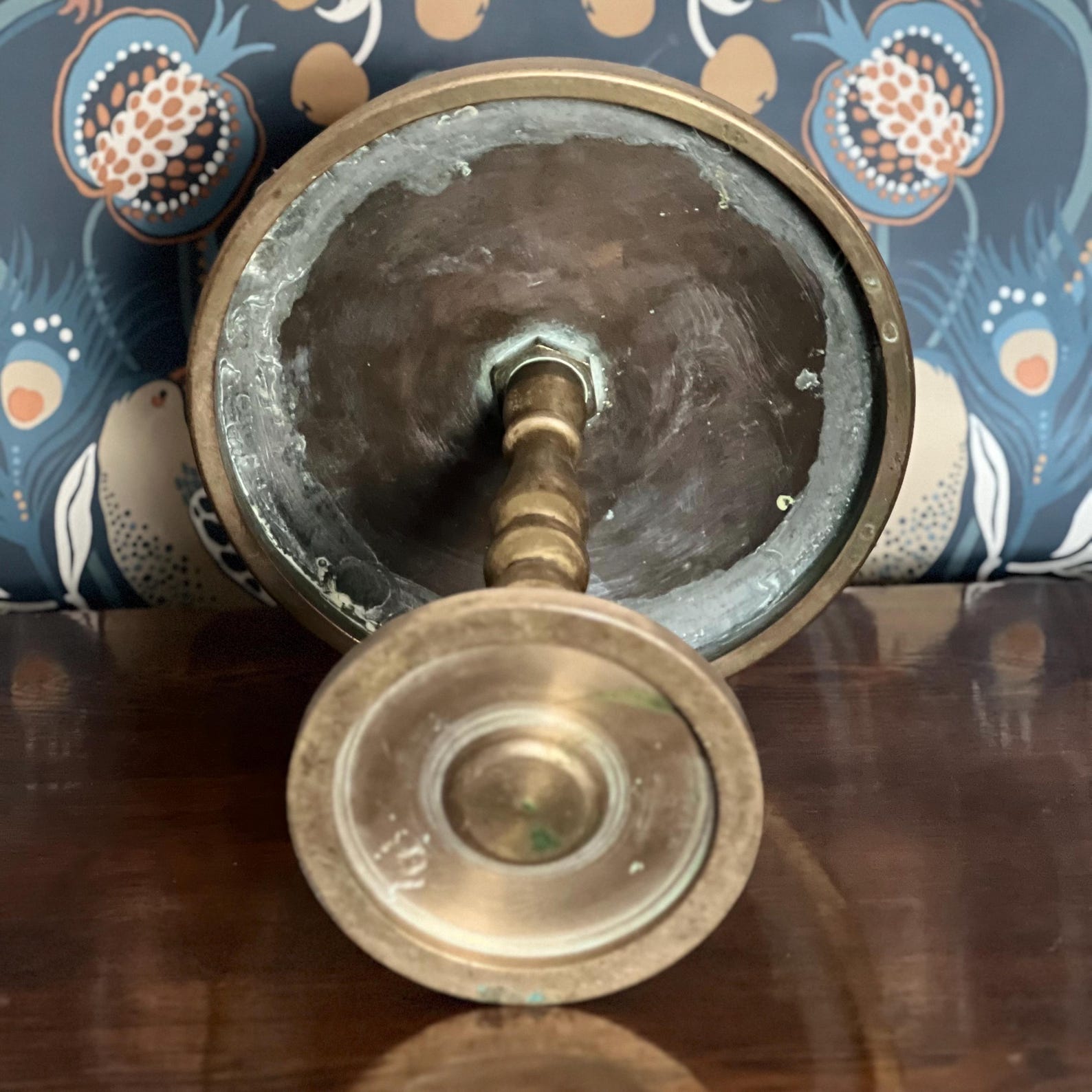 Antique Brass Cake Stand - Etsy
