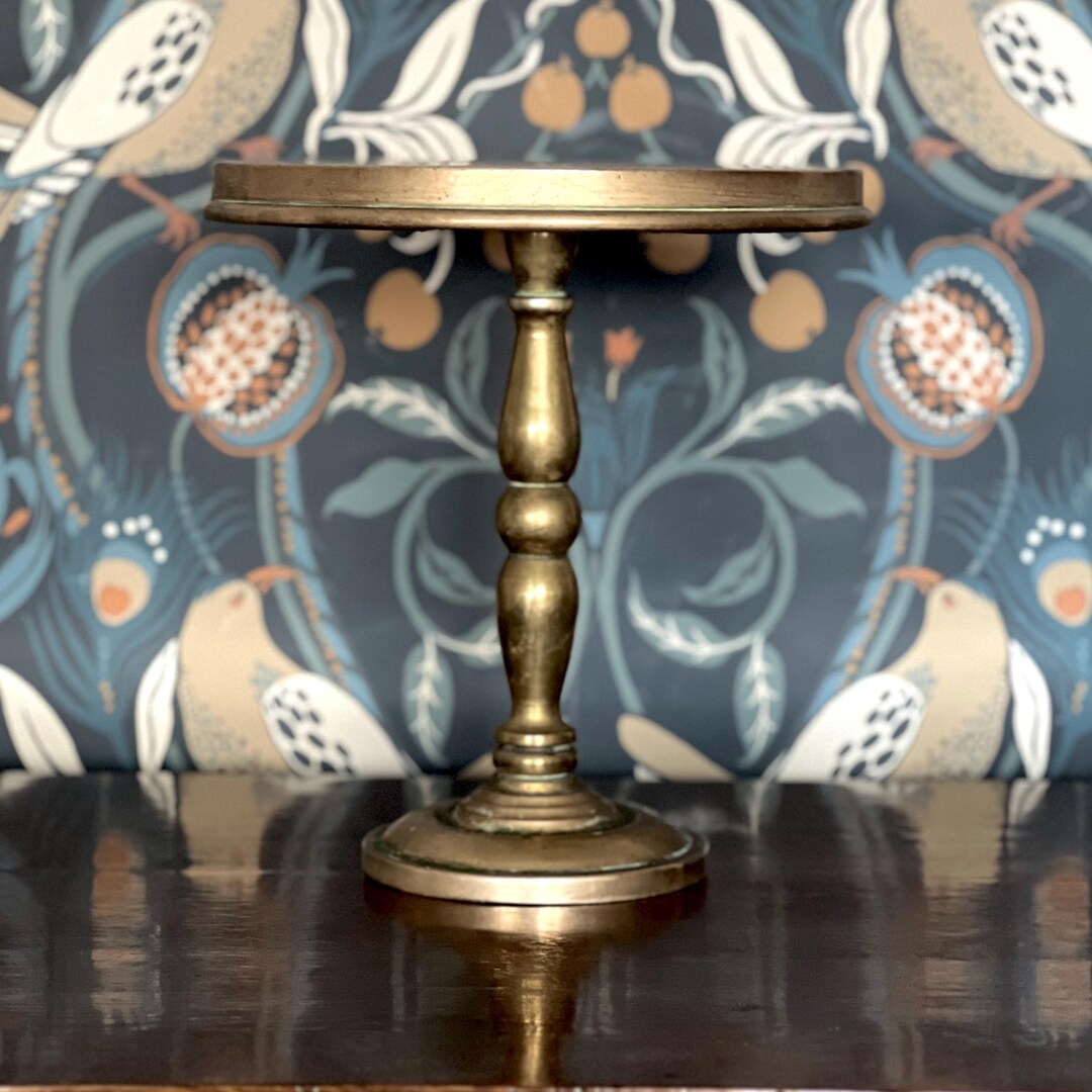 Antique Brass Cake Stand - Etsy
