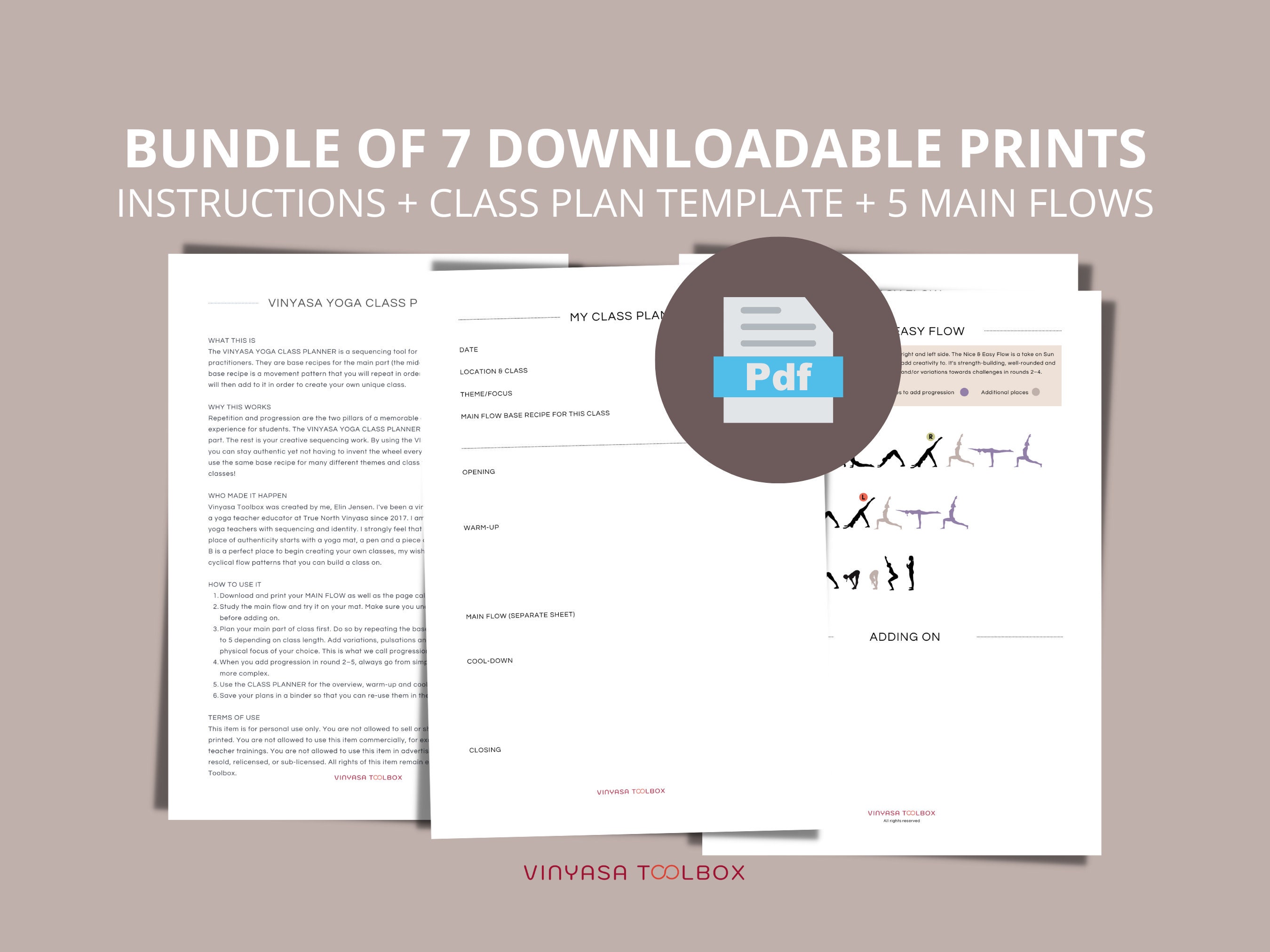 Sequencing Vinyasa Download, Yoga Class Planner, Amazing Flow Sequences ...