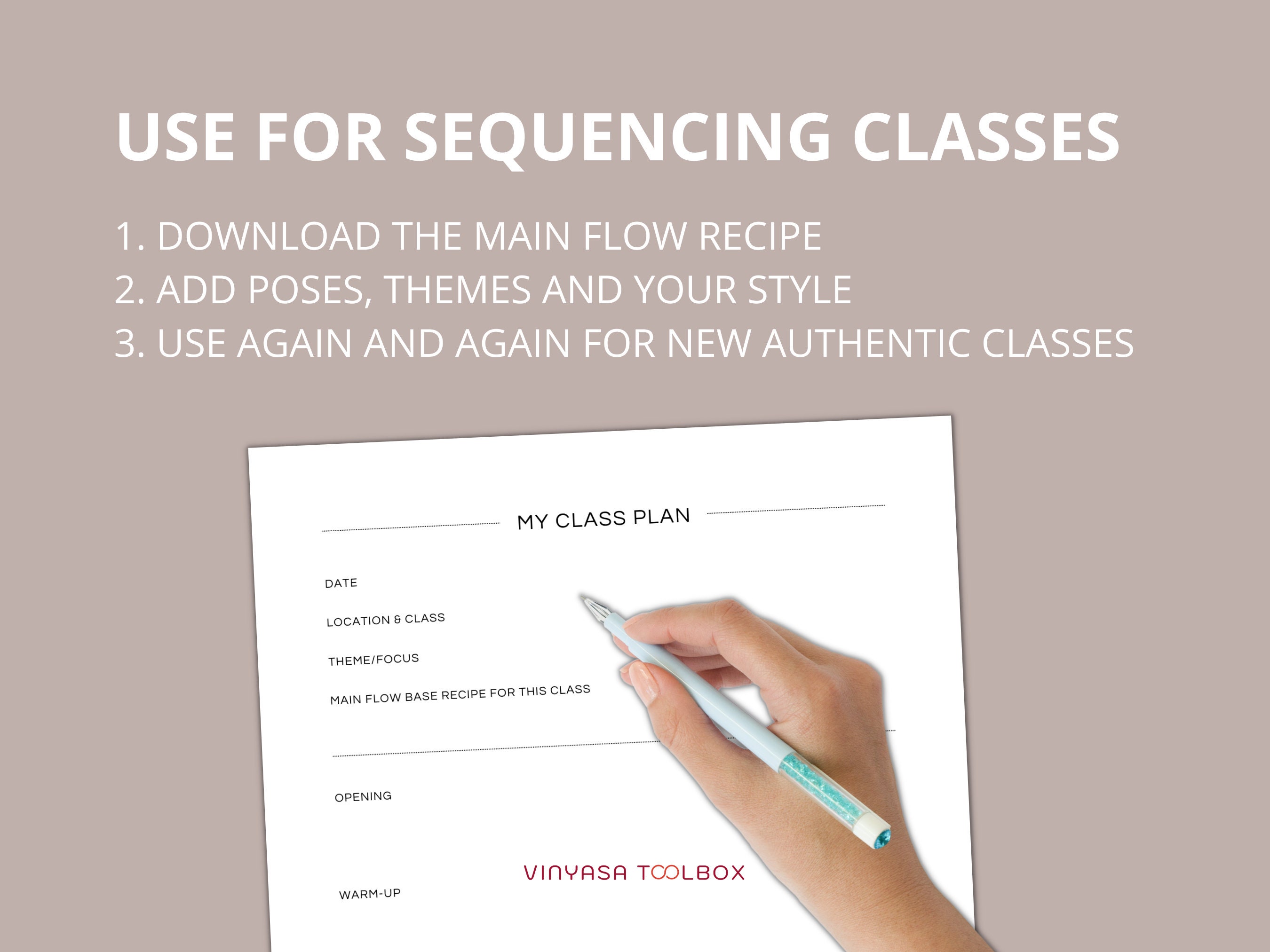 Sequencing Vinyasa Download, Yoga Class Planner, Amazing Flow Sequences ...