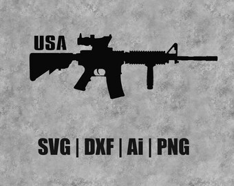 Ar15 M4 Svg - Etsy