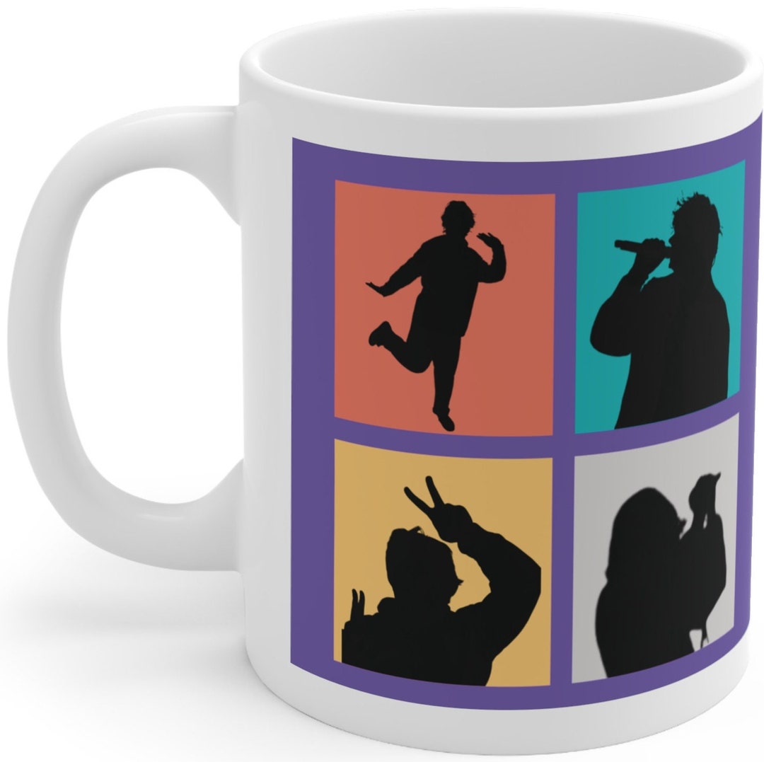 4 Panel Silhouette - Lewis Capaldi Inspired Glossy White Mug #MSL440006 ...