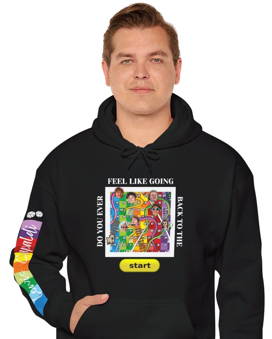 Back to the Start - Lewis Capaldi Inspired Unisex Black Hoodie # ...
