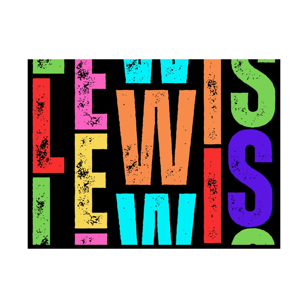 Poster Lewis Capaldi Rolling Text - Colourful Art Satin Poster, Home ...