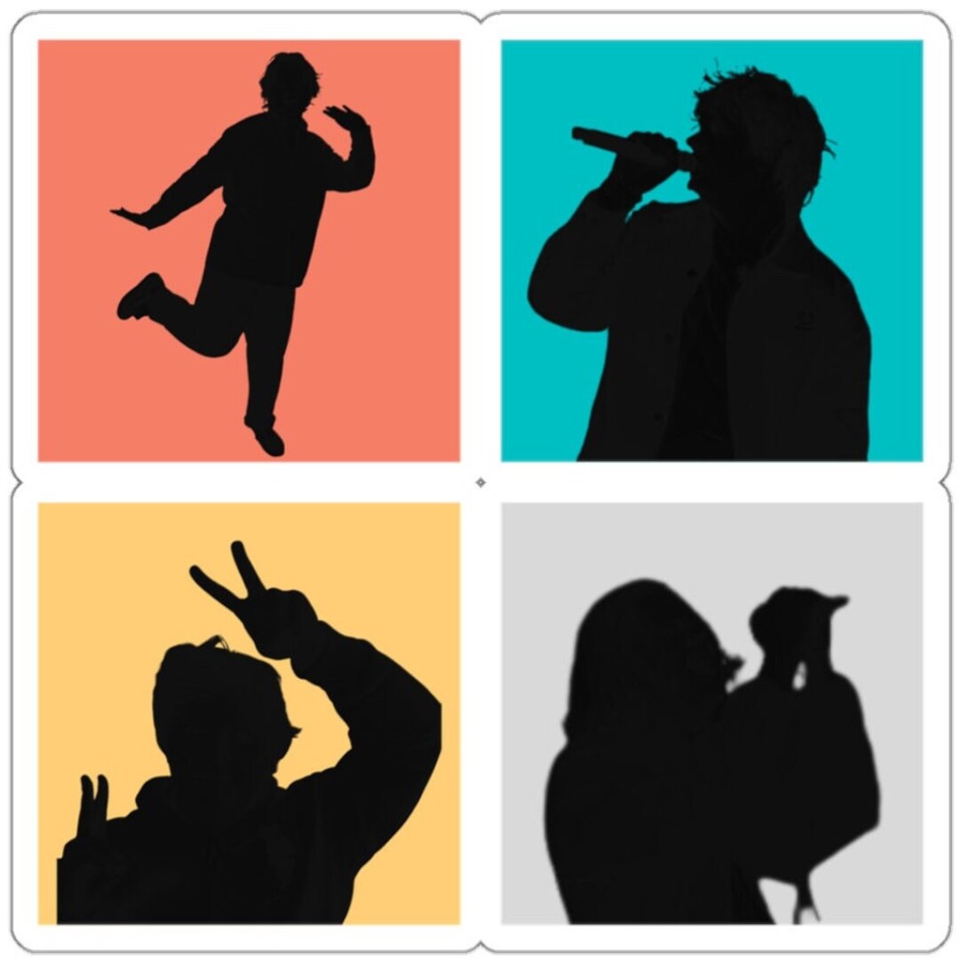 4 Panel Silhouette - Lewis Capaldi Inspired Kiss Cut Sticker #SSL440006 ...