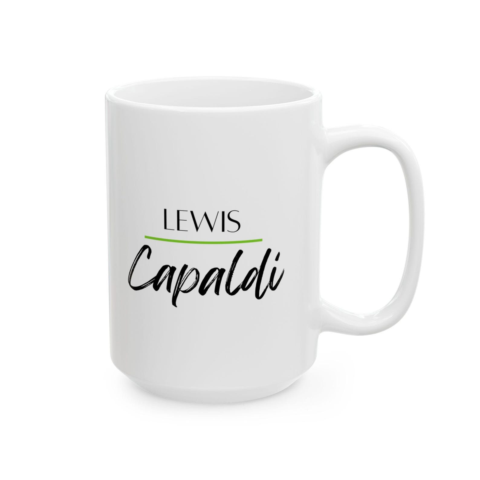 Rolling Letters - Lewis Capaldi Inspired Ceramic Mug by Rhythmic Rags ...
